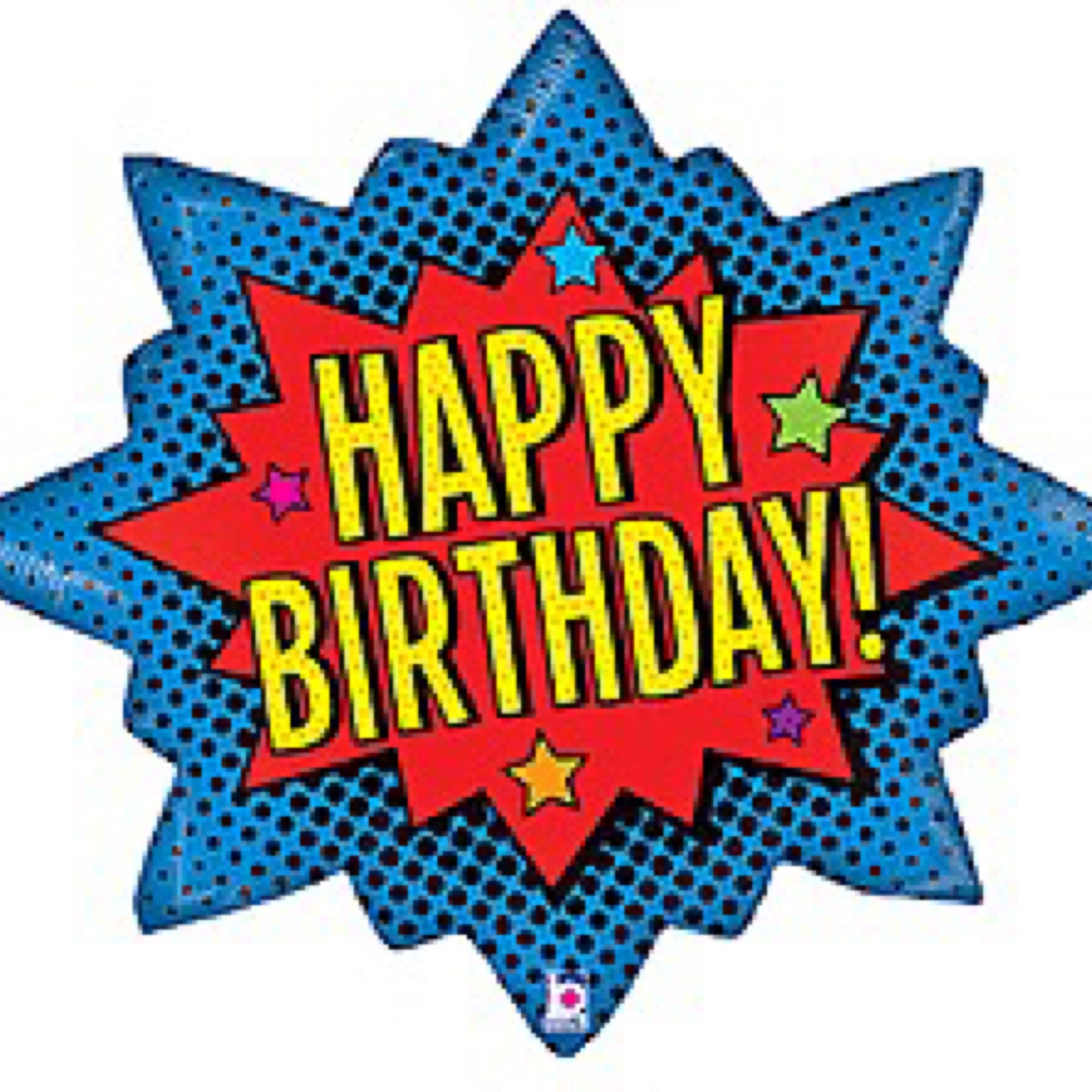 COMET SPLASH HAPPY BIRTHDAY BALLOON 32”FOIL BALLOON | PARTY TIME WISHES